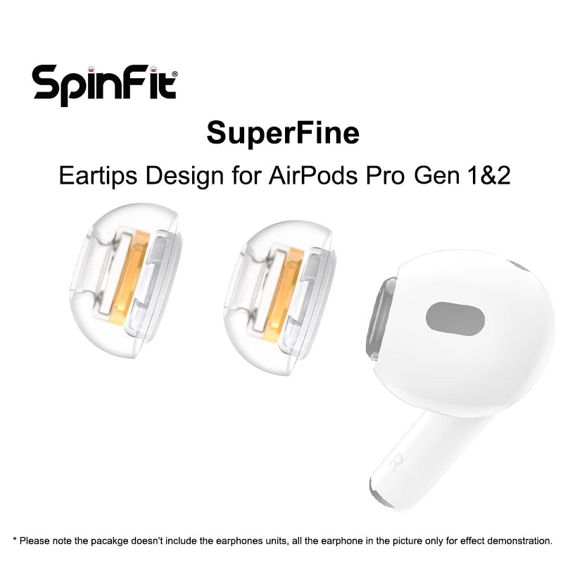 Spinfit SuperFine Cloud Comfort Earbud Tips with Patented Eartips Adap ...